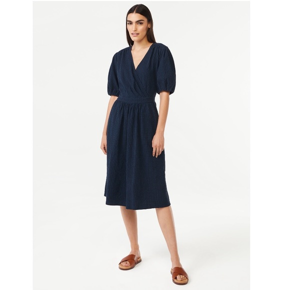 Free Assembly | Dresses | Free Assembly Faux Wrap Midi Dress | Poshmark